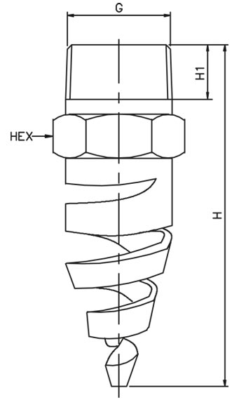 Spiral full cone spray nozzles manufacturers, Mumbai, Nashik, India